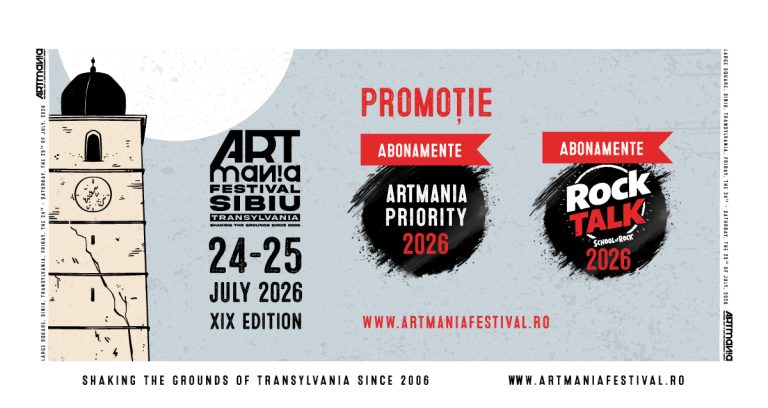 PROMOȚIE – Bilete ARTmania Festival 2026 – ARTmania Festival